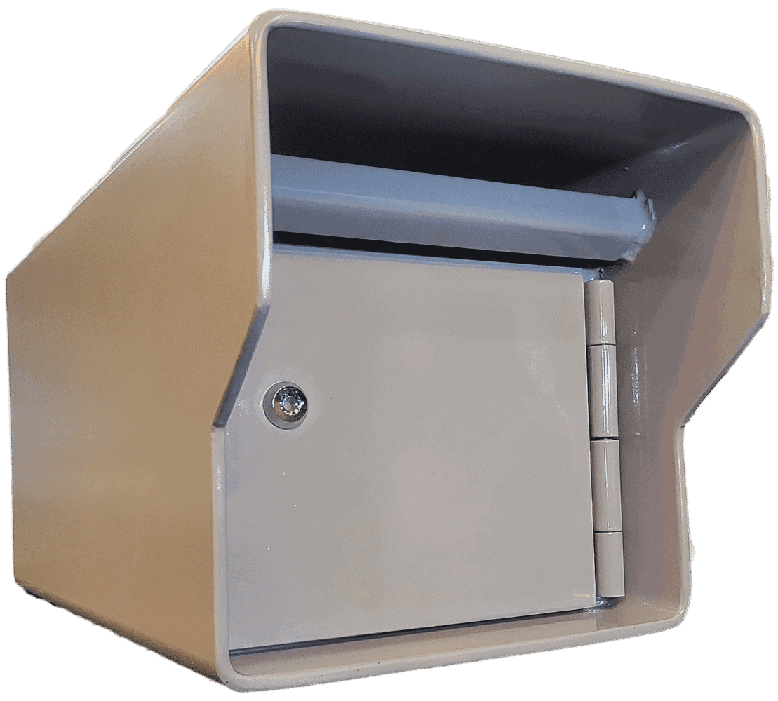 Small Payment Box - 1/4 Inch Steel High Security Locking Cash Collecto ...